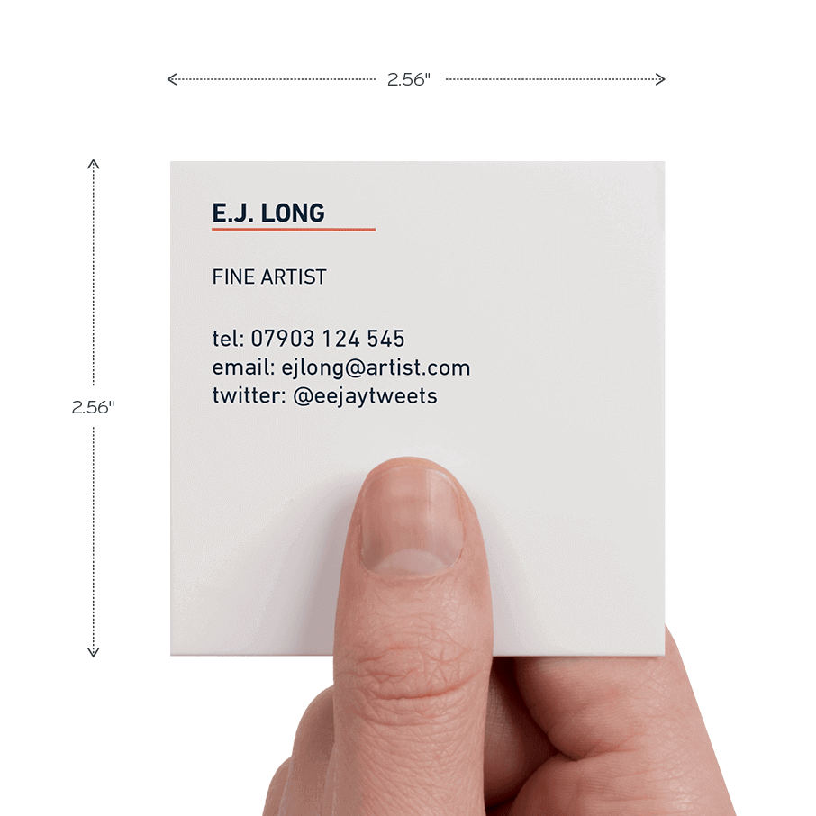 Square Business Card templates to download – MOO | Support